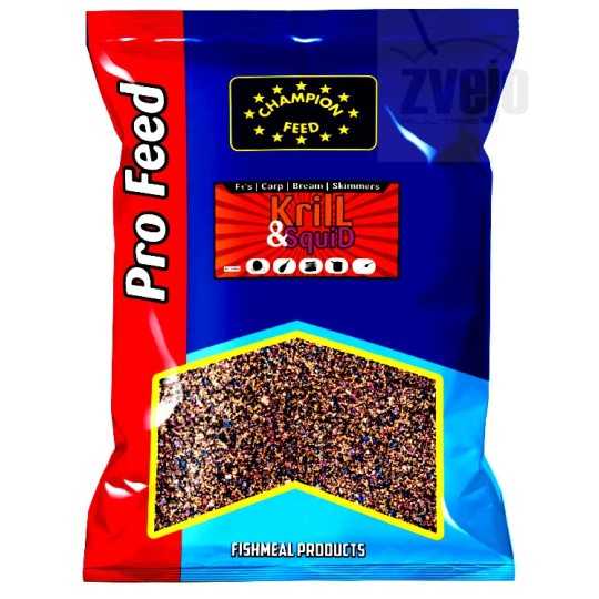 Jaukas Champion Feed 2kg Groundbaits KRILL & SQUID - Žvejo kultas
